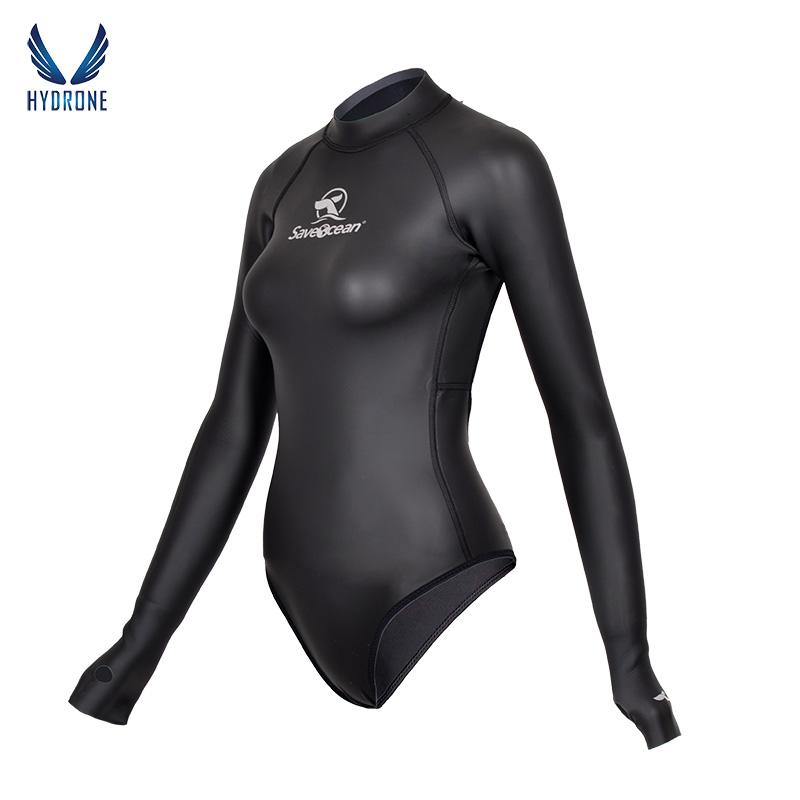 Spring Suit Women‘s Freediving Wetsuit 2mm Neoprene Long Sleeve Open ...
