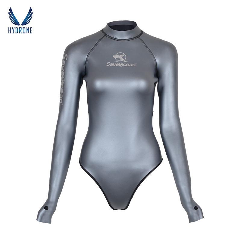 Spring Suit Women‘s Freediving Wetsuit 2mm Neoprene Long Sleeve Open ...