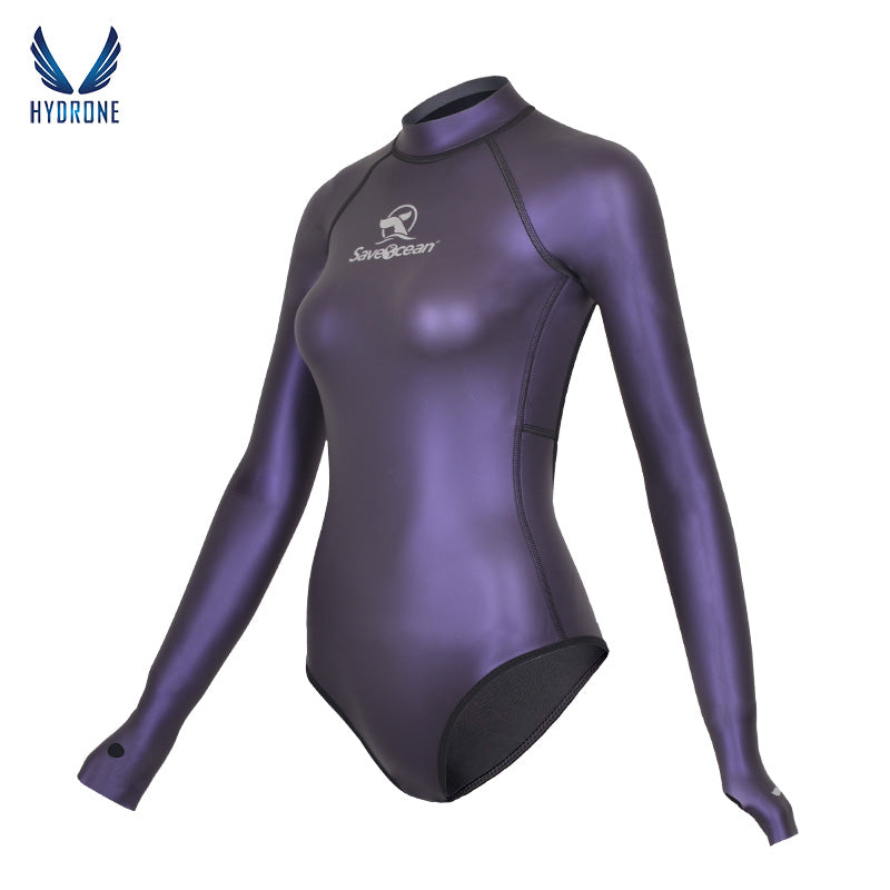 Spring Suit Women‘s Freediving Wetsuit 2mm Neoprene Long Sleeve Open ...