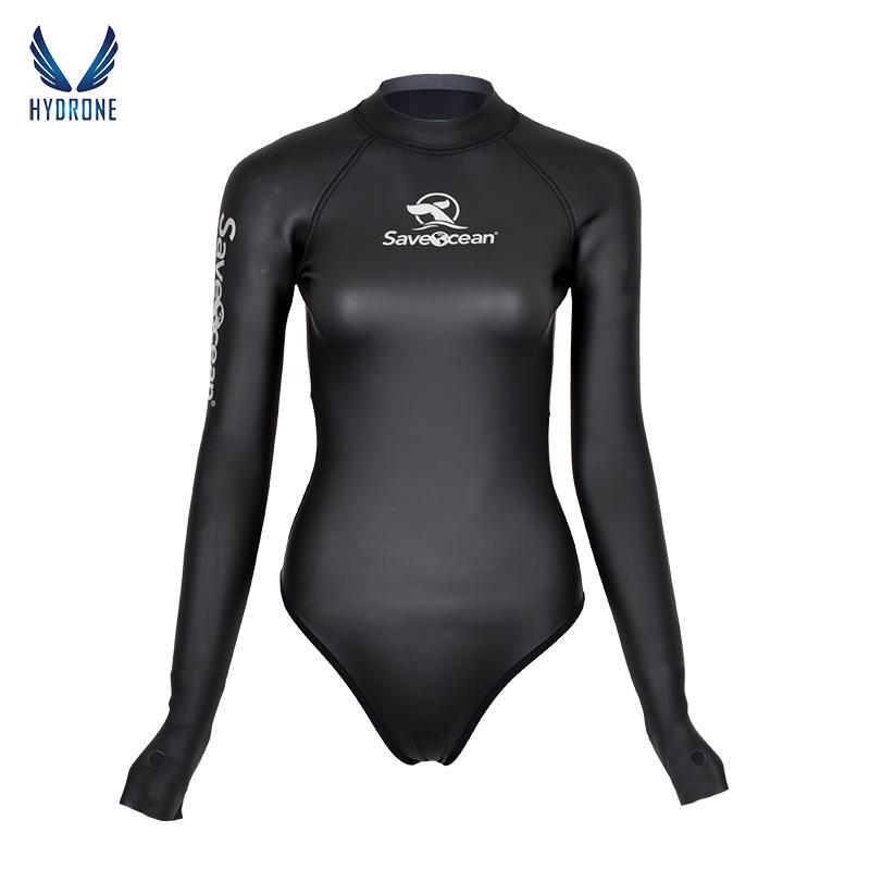 Spring Suit Women‘s Freediving Wetsuit 2mm Neoprene Long Sleeve Open ...
