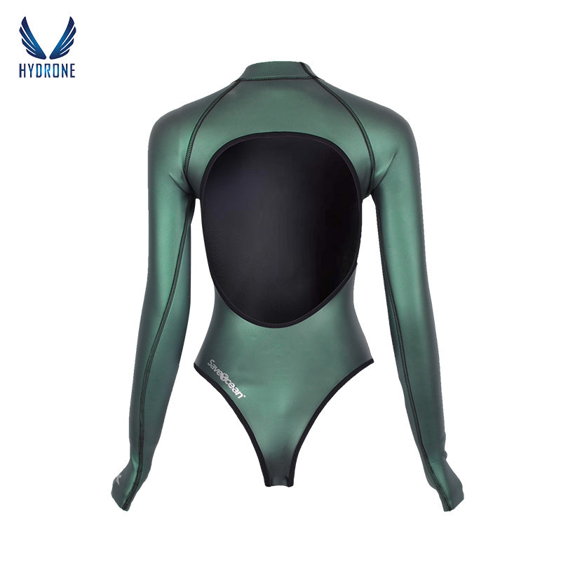 Spring Suit Women‘s Freediving Wetsuit 2mm Neoprene Long Sleeve Open ...