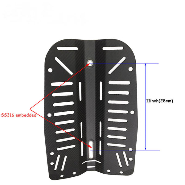 Carbon Fiber Scuba Diving Technic Backplate Diver BCD Plate Light ...