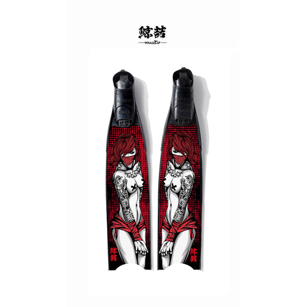 Free Diving Fin Skins (Fins Sticker Coating/Fins Film) Protect Fin ...